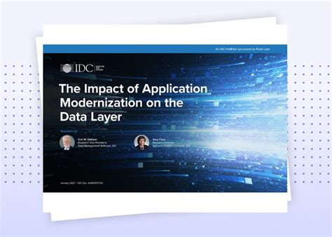 Idc Infobrief The Impact Of Application Modernization On The Data