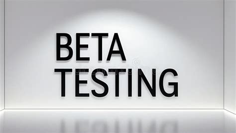 Bold Black Letters State Beta Testing Software In The Development
