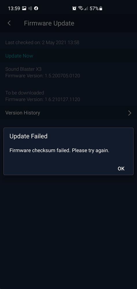 Firmware Update Fail X3 Rsoundblasterofficial