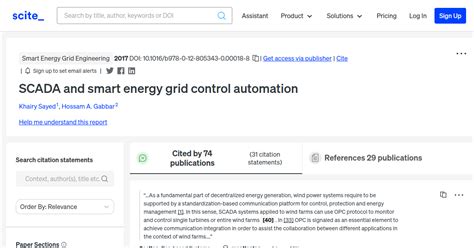 Scada And Smart Energy Grid Control Automation [scite Report]