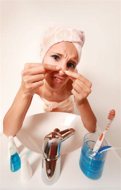 Red Pimple Stock Photo Image Of Adult Bath Beauty