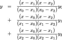 Quadratic Interpolator Help