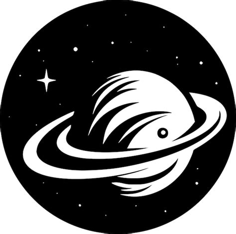 Galaxy Black And White Isolated Icon Vector Illustration Premium Ai Generated Vector