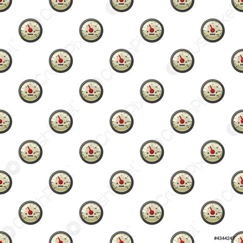 Speedometer With Red Arrow Pattern Stock Vector 4344247 Crushpixel