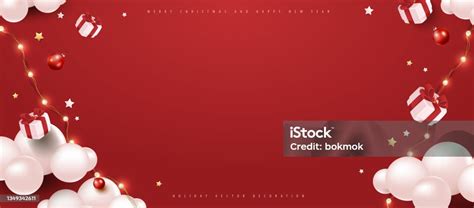 메리 크리스마스와 축제 장식과 복사 공간과 행복한 새해 배너 0명에 대한 스톡 벡터 아트 및 기타 이미지 0명 3차원 형태