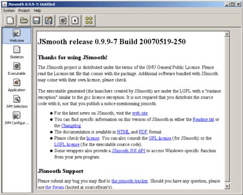Jsmooth Java Executable Wrapper