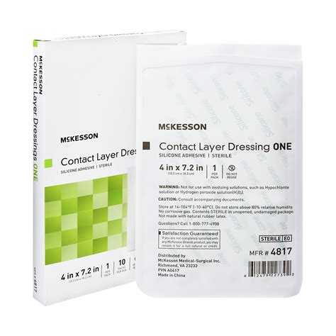 Mckesson Contact Layer Dressing Adhesive Wound Bandage 4 In X 72 In