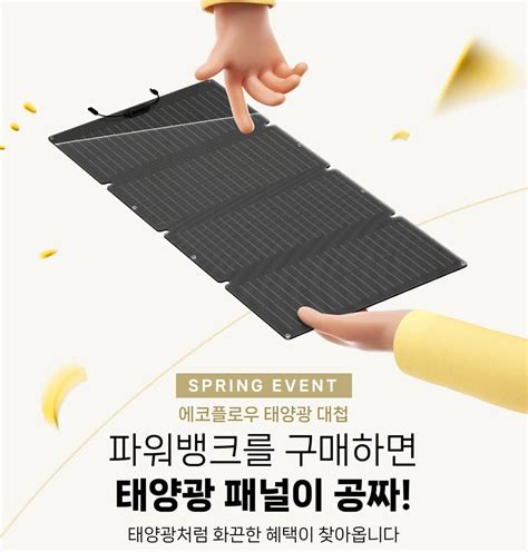 매경공동구매 캠핑 차박 전기걱정 끝 에코플로우 인버터 파워뱅크 태양광판넬 무료