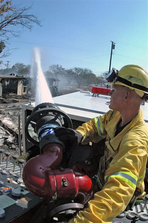 Travis California Firefighters Extinguish Blaze Air Force Article