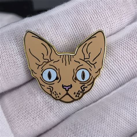 Sphynx Cat Pin Badge Grandado