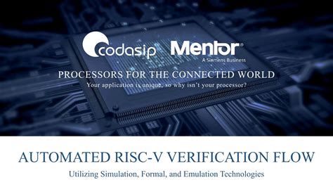 Pdf Automated Risc V Verification Flow For The Connected World Your Application Is Unique So