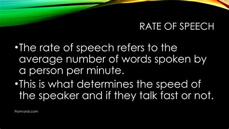 Rate Of Speech Pptx Communication Skills PPT