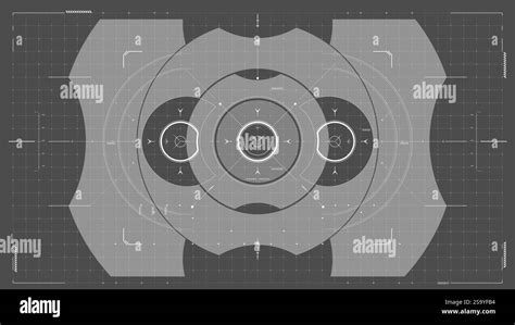 Sci Fi Fui Ui Futuristic Ui Gui Hud Ready To Animate Stock Vector