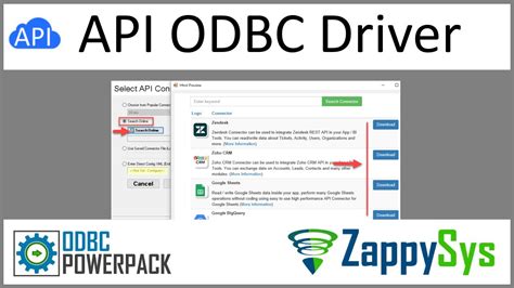 Api Odbc Driver Readwrite Data From Api Data Sources Using Predefined Connector File Youtube