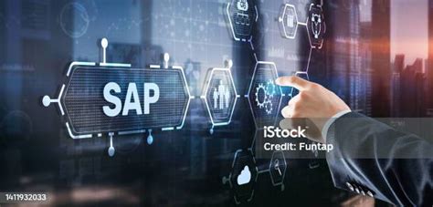 Sap 지능형 로봇 공정 자동화 미래지향적인 가상 스크린에 대한 시스템 소프트웨어 자동화 개념 수액에 대한 스톡 사진 및 기타 이미지 Istock