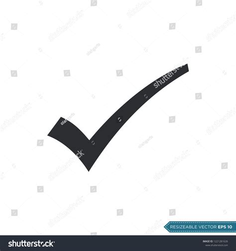 Check Mark Checklist Icon Vector Template Stock Vector Royalty Free