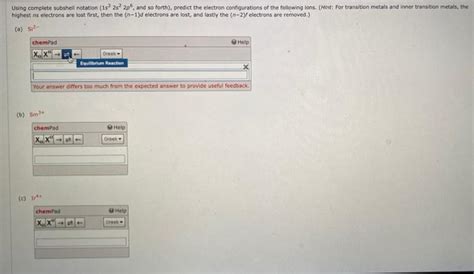 Solved Using Complete Subshell Notation 1s 2s 2pand So