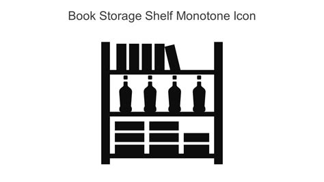 Book Storage Shelf Monotone Icon In Powerpoint Pptx Png And Editable Eps Format PPT PowerPoint