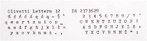 1965 Olivetti Lettera 32 On The Typewriter Database