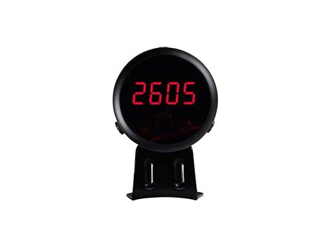Mustang Led Digital Tachometer And Shift Light Black And Red
