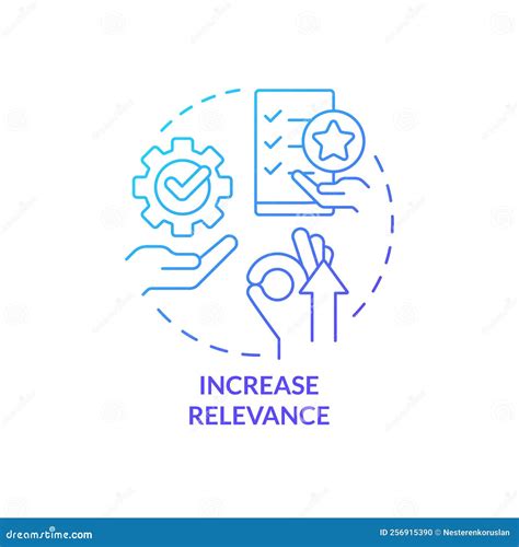 Increase Relevance Blue Gradient Concept Icon Stock Vector Illustration Of Manage Cost 256915390