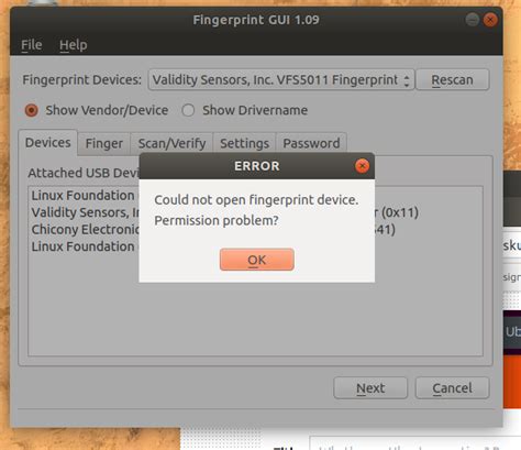 1804 Fingerprint Gui Permission Problem Ask Ubuntu