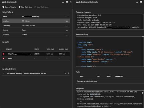 Azure Application Insights Availability Tests Fails On 200 Ok With