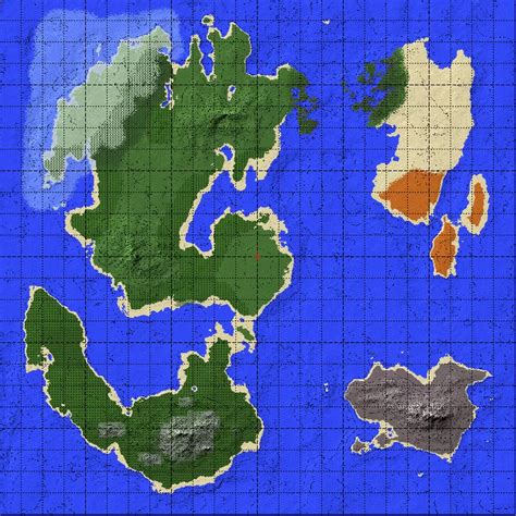 Alderica Custom Continent Minecraft Map