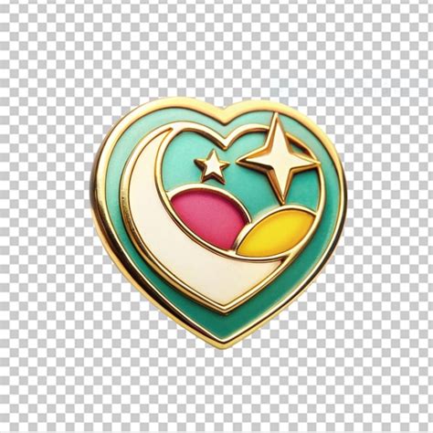 Premium Psd Enamel Pin On Transparent Background