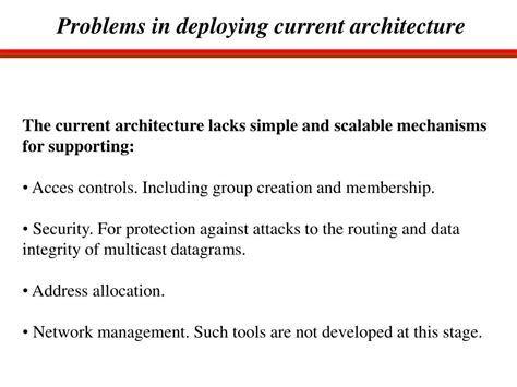 PPT Overview Of Multicast Architectures Future Directions PowerPoint Presentation ID 3503924