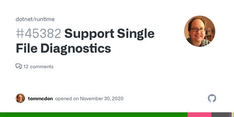 support single file diagnostics · issue 45382 · dotnet runtime · github