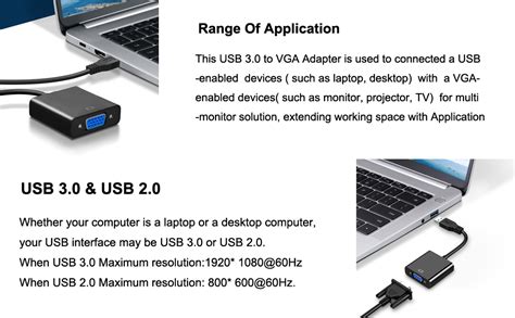 Usb To Vga Adapter Usb To Vga Adapter Multi Display Video Converter Pc Laptop Windows