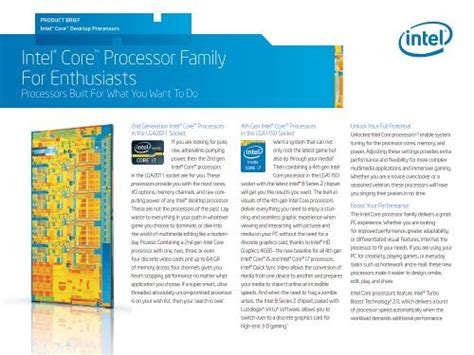 Intel R Core Tm Processor Family