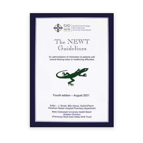 The Newt Guidelines 4th Edition Pharmacy Books
