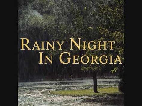 Brook Benton Rainy Night In Georgia 1970 Hq Youtube