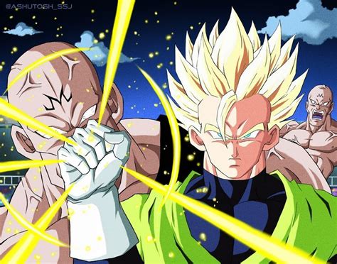 Gohan Vs Spopovich And Yamu Artwork Dragon Ball Z Dragon Ball