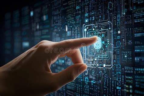 Artificial Intelligence In Document Analysis Stock Illustration Illustration Of Internet