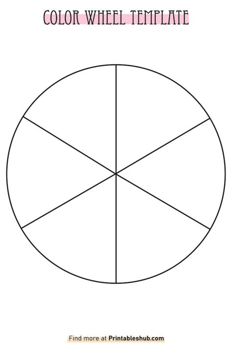 Printable Blank Color Wheel Templates [free Pdf Included] Printables Hub