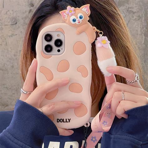 Supeso Unique Cute 3d Linna Belle With Plush Tail Phone Case For Vivo