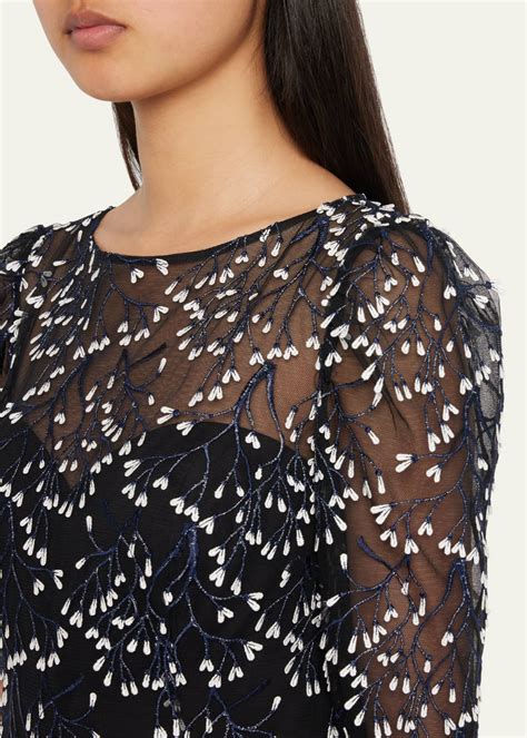 Rickie Freeman For Teri Jon 3d Lace High Low Cocktail Dress Bergdorf