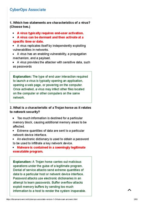 Cyber Ops Associate Version 10 Final Exam Answers Cyberops Associate Version 1 Final