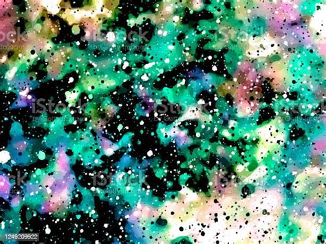 배경 화면 포스터 카드 초대장 웹 사이트에 대한 추상적 인 배경 현대 회화 수제 배경 무지개 라인과 스플래시 벡터 0명에 대한 스톡 벡터 아트 및 기타 이미지 Istock