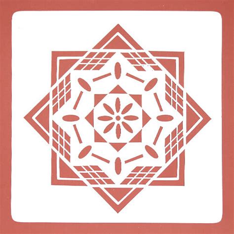 스텐실 도안 만다라 B 08 091 특별한공예샵