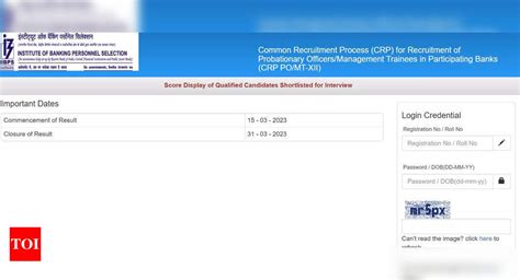 IBPS PO Final Result 2023 Declared On Ibps In Check Direct Link Here Times Of India