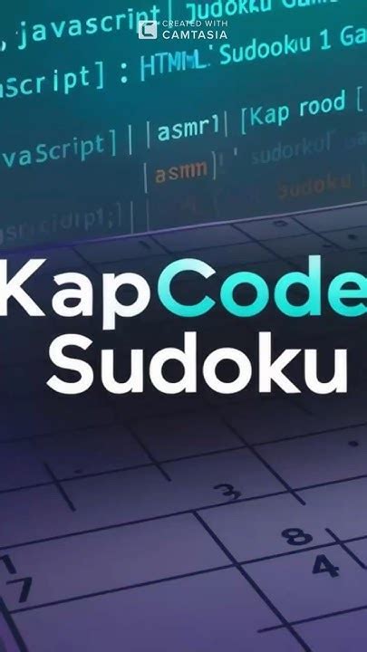Sudoku Game Html Css Javascript Kapcode Asmr No Talking Part 5