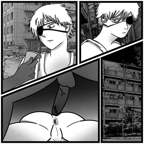 Rule 34 Black And White Blonde Hair Chainsaw Man Dark Skinned Male Denji Chainsaw Man