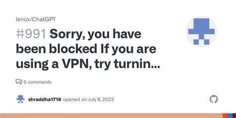 Sorry You Have Been Blocked If You Are Using A Vpn Try Turning It Off