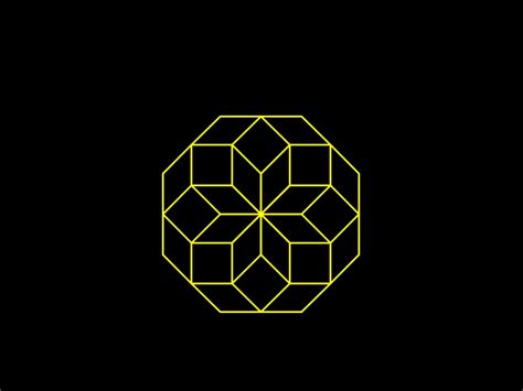 how to draw cool octagon shape using python