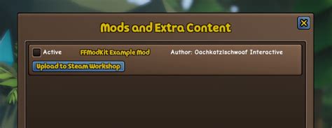 modding tutorial publishing your mod to the steam workshop ff mods