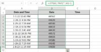 How To Separate Date And Time In Excel Example Spreadsheeto